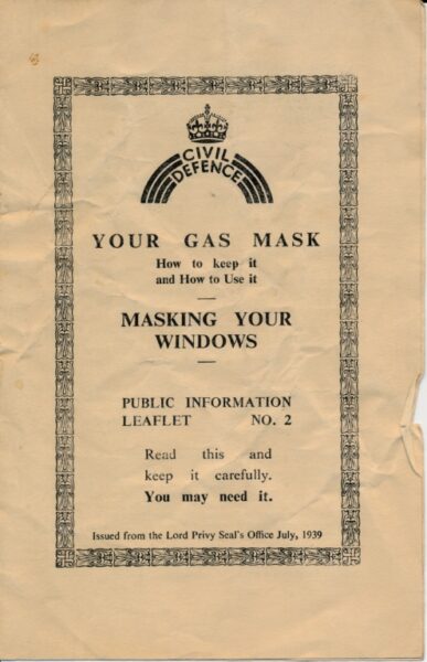1939 Gas mask and masking your windows WW2 advice – Maryport History ...