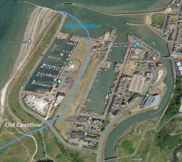 Maps Plans Harbour Coast – Maryport History (click here for home page)