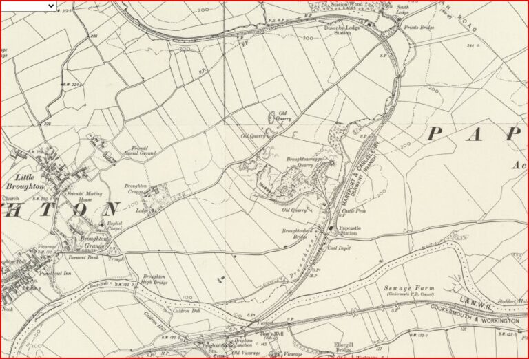 Railway for Dovenby Hall – Maryport History (click here for home page)