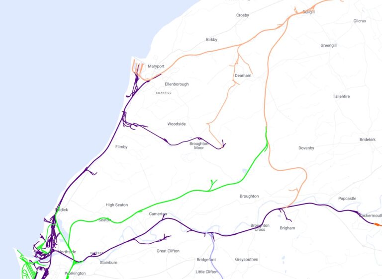 Maps Railway Lines – Maryport History (click here for home page)